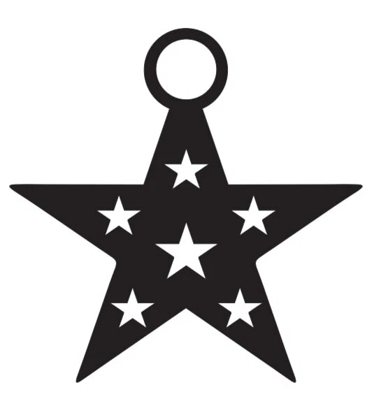 STAR DESIGN DXF SVG CDR file Vector for CNC Plasma Router Laser Cut £3. ...