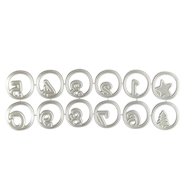 NUMBERS METAL CUTTING Dies Stencil Scrapbooking DIY Album Stamp Paper ...