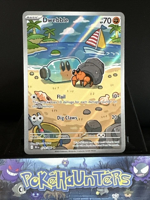 DWEBBLE IR 129/086 Sv: Black Bolt Pokemon 2025 Illustration Rare £22.44 ...
