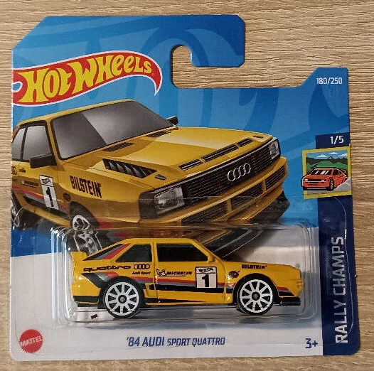 2022 HOT WHEELS '84 Audi Sport Quattro - 1:64 1/64 Rally Champs 1/5 ...