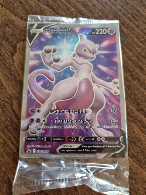 POKEMON TCG POKEMON Go Mewtwo V SWSH229 Full Art Promo Ultra Rare NM ...