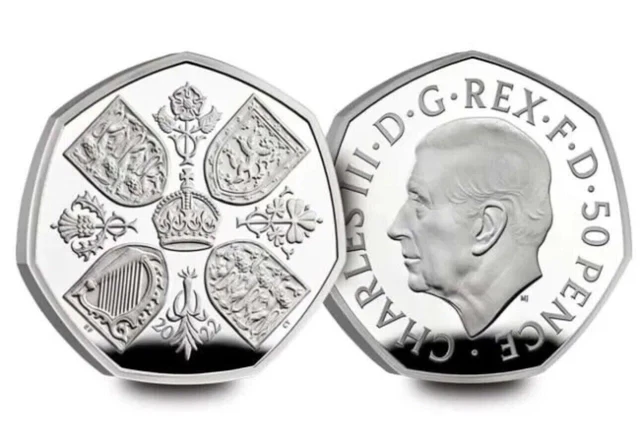 50P COINS RARE 2022 King Charles Iii Uncirculated Fifty Pence Coin In ...