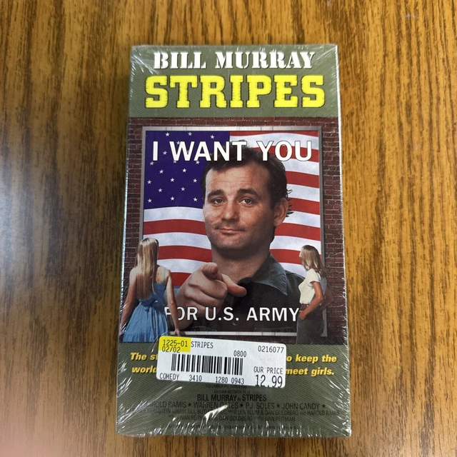 [SEALED] STRIPES (VHS) - Bill Murray - Harold Ramis - Classic 1980s ...