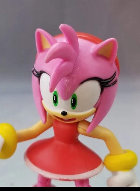 JAZWARES AMY ROSE Sonic the Hedgehog Action Figure 3" Inch Sega RARE ...