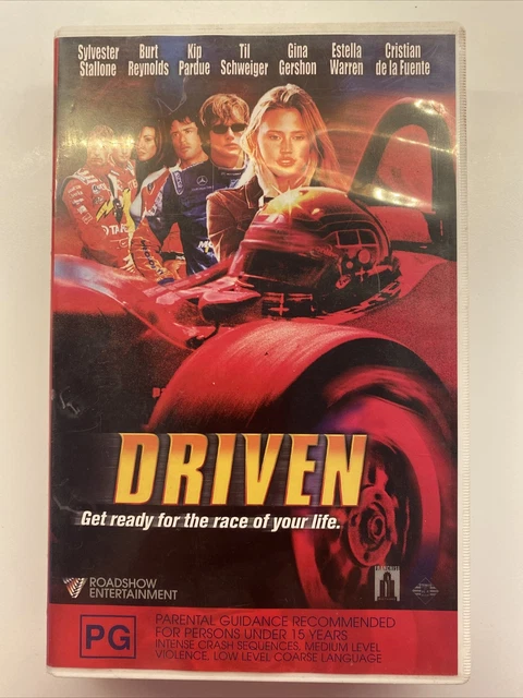 DRIVEN MOVIE VHS Tape PG Ex-Rental - Sylvester Stallone & Burt Reynolds ...