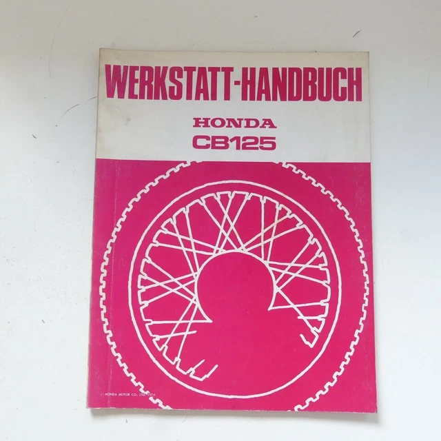 ORIGINAL HONDA CB 125 1974 Werkstatthandbuch Reparaturanleitung ...