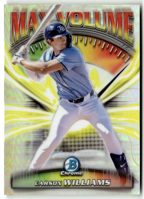 TOPPS BOWMAN CROMO MLB 2025 N º MV-5 Carson Williams Máximo Volume EUR ...