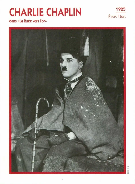 CHARLIE CHAPLIN ACTEUR ACTOR FICHE CINEMA USA 90s EUR 4,99 - PicClick FR