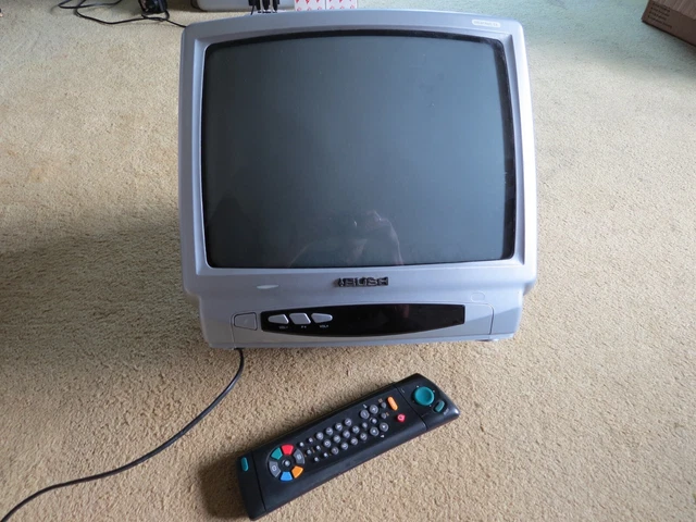 BUSH CRT TV VHS Combi Player Retro Gaming 14” Inch (BTV18SIL/VA) With Remote £69.99 - PicClick UK