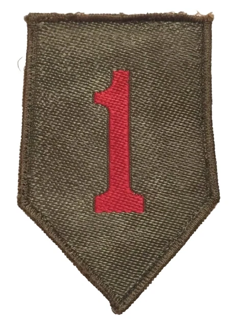 PATCH US 1ST infantry division Big Red One fabrication Allemande 1945 ...