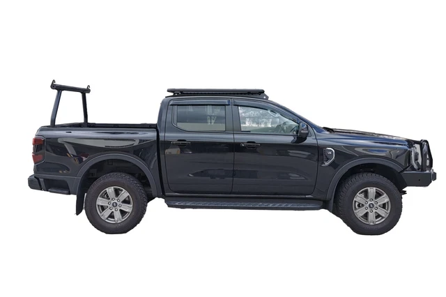 3'' BLACK STEEL Ladder Rack suitable for Ford Ranger XL XLS 2022 -24 ...