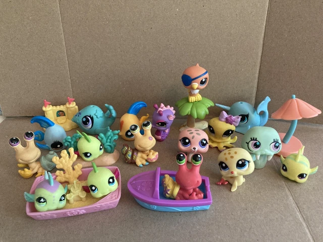 LPS LITTLEST PET Shop Accessories Lot FISH Seal WALRUS Crab SEAHORSE ...