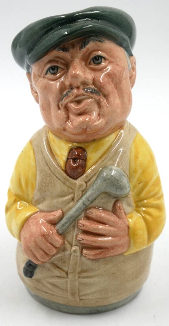ROYAL DOULTON CHARACTER Toby Jug Doultonville Major Green The Golfer ...