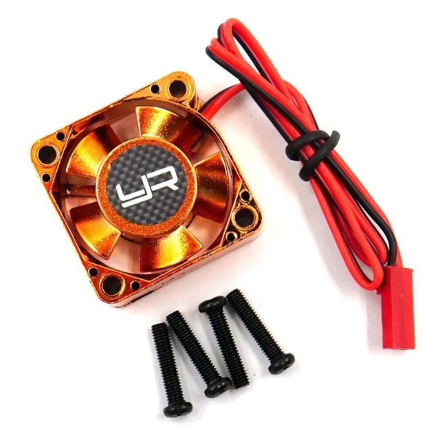 YEAH RACING TORNADO High Speed Cooling Fan (OR) 30x30mm for Motor Heat ...