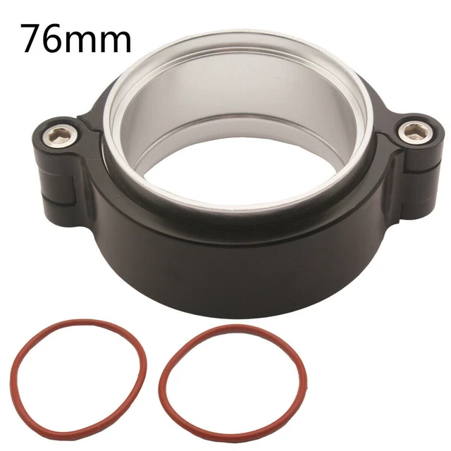 EXHAUST V-BAND CLAMP Flange Assembly Anodized Clamp For 3" 76mm Turbo ...