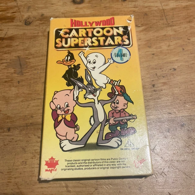 CARTOON SUPERSTARS VERSION 4 Hollywood VHS Tape 1989 $24.95 - PicClick AU