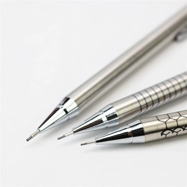 0.3/0.5/0.7/0.9MM MECHANICAL PENCIL Metal Movable Pencil Students $12. ...