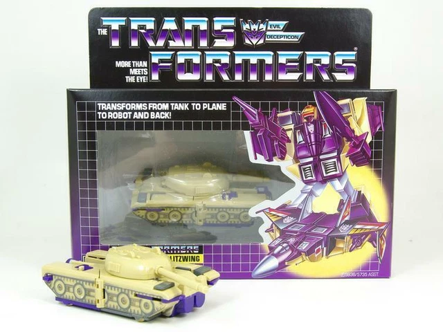NEW TRANSFORMERS G1 Triple Changer Blitzwing Action Figure Toy Box Set ...