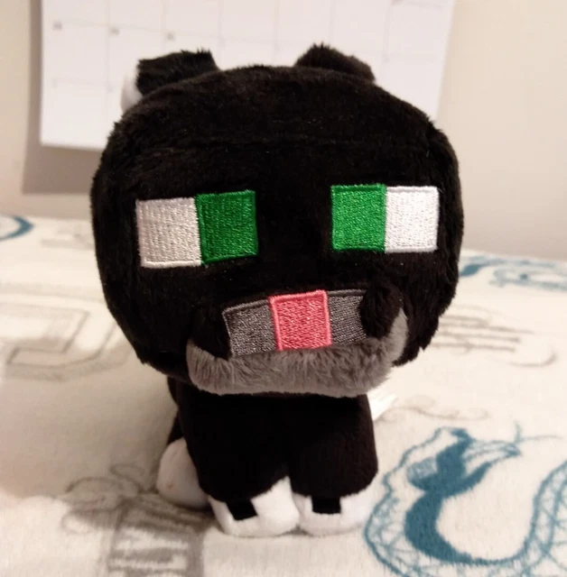 MINECRAFT BLACK CAT Plush Soft Toy Mojang Gaming Teddy £6.99 - PicClick UK