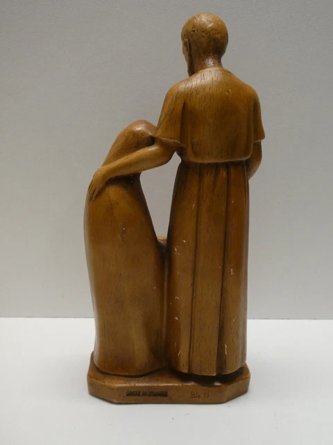 VINTAGE BACCI FRANCE Cast Resin Statue Mary Joseph Jesus Church ...