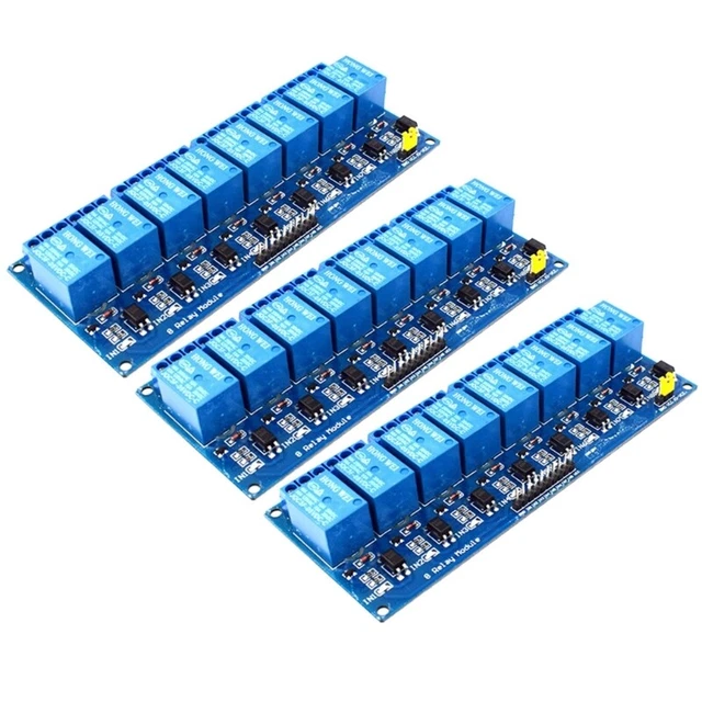 5v12v24v 8 Way Relays Module With Optocoupler Support Microcontroller Control £995 Picclick Uk