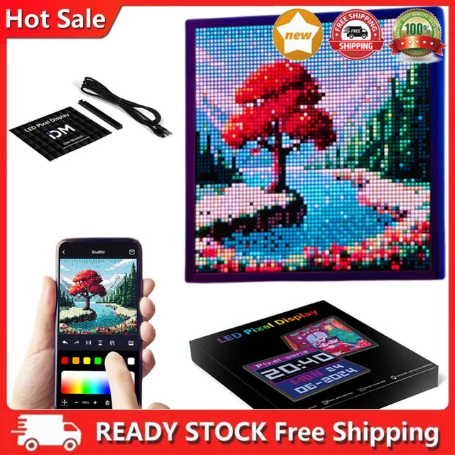LED PIXEL DISPLAY Frame 64x64 Digital Pixel Photo Frame for DIY Game ...
