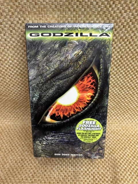 GODZILLA VHS VIDEO 1998 New Sealed Matthew Broderick Jean Reno, Hank ...
