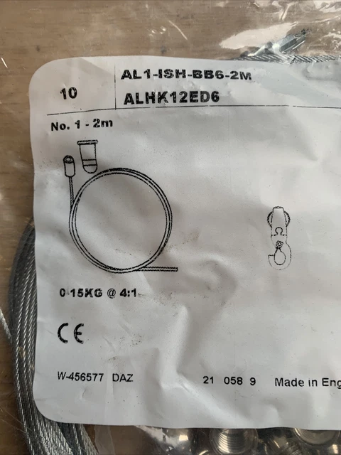 GRIPPLE AL1-ISH-BB6- 2M Pack Of 10 Steel Wire Brand New (R1.1) £19.99 ...