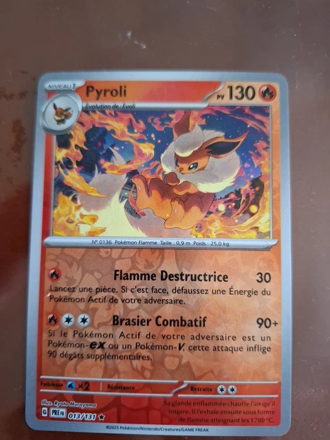 CARTE POKÉMON - Pyroli Reverse Pokéball - 013/131 - FR - Évolution ...