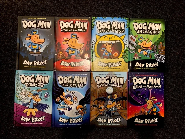 8 DOG MAN Books Set Dav Pilkey EUR 48,62 - PicClick IT