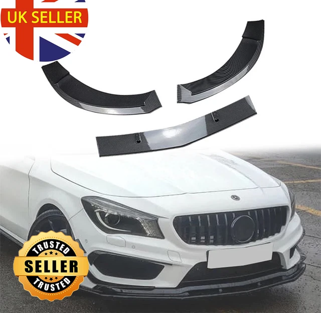 MERCEDES BENZ CLA C117 W117 Front Splitter 2013-2015 Gloss Black £75.00 ...