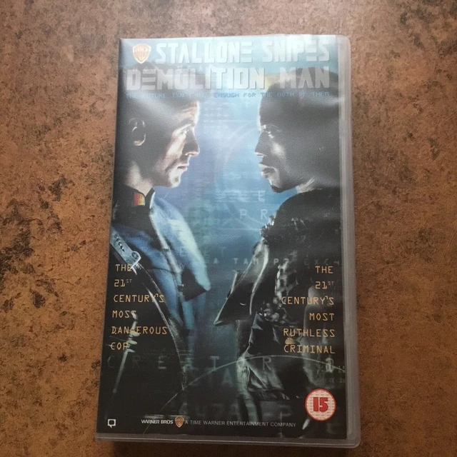 Demolition Man Vhs 1993 Sylvester Stallone Wesley Snipes Sandra Bullock
