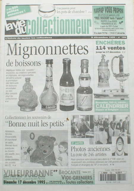 007177 - LA vie du collectionneur - Numéro 109 du 8 Décembre 1995 ...