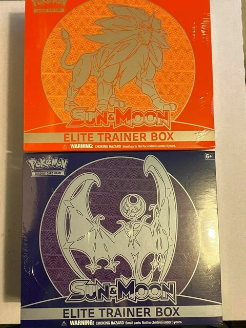 POKÉMON SUN AND Moon Base Solgaleo Lunala Elite Trainer Box ETB Sealed ...