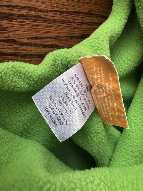 TMNT PERUVIAN WINTER Hat Michelangelo Costume Accessory Ninja Turtles ...