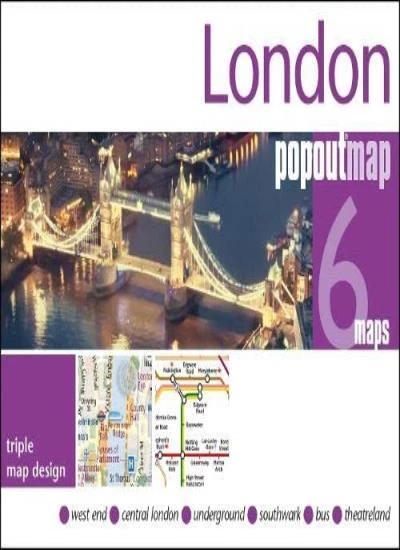 LONDON POPOUT MAP: 3 PopOut maps in one handy, pocket-size form ...