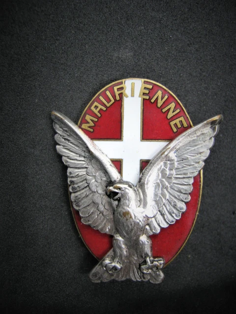 ANCIEN INSIGNE EMAILLE INFANTERIE B.A.F MAURIENNE Bataillon Alpin de Forteresse EUR 59,99 ...