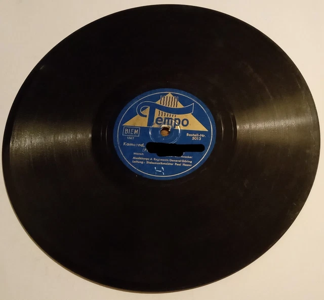GERMAN MARCH 78RPM Record Flieger Sind Sieger Ww1 Ww2 Military Rare ...