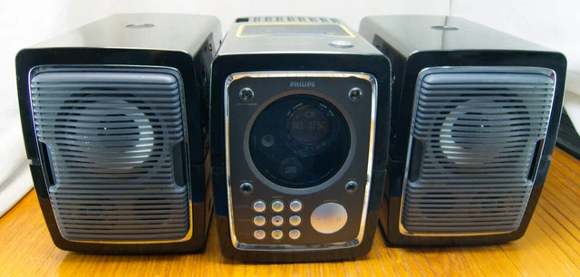 VINTAGE PHILIPS MICRO Hi-Fi System MC-320/37 Radio / Tape / CD Player ...