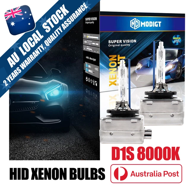 2* D1S HEADLIGHT BULBS HID CONVERSION KIT 8000k XENON BMW MAZDA AUDI ...