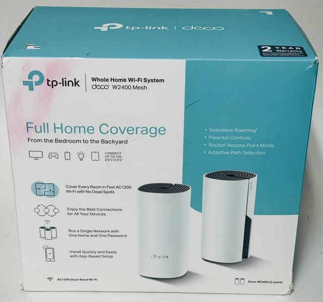 TP-LINK DECO W2400 Mesh Whole Home WI-FI System - new open box $49.99 ...