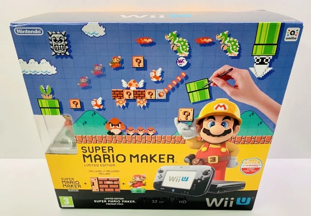 CONSOLE NINTENDO WIIU SUPER MARIO MAKER LIMITED EDITION - NO NES SNES ...