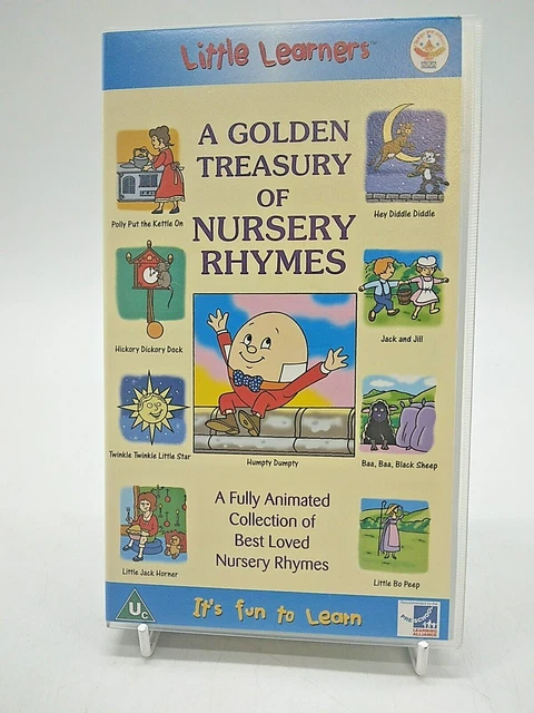 &A GOLDEN TREASURY of Nursery Rhymes" Little Learners, Children's VHS ...
