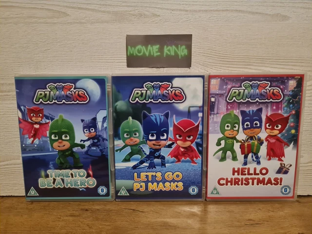 PJ MASKS TIME To Be A Hero & Lets Go & Christmas (DVD, X3, 2018 ...