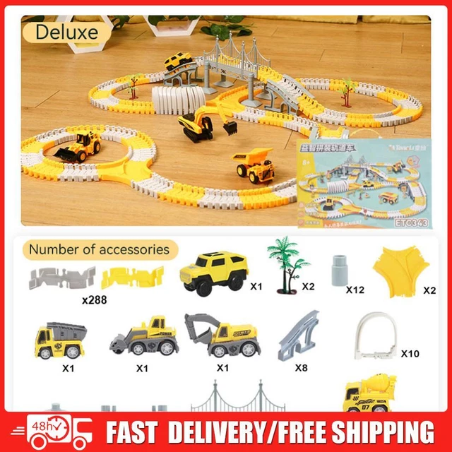 DIY ASSEMBLE ROAD Race Set Flexible Toy Car Track Suit for Children ...