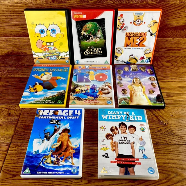 KIDS DVD BUNDLE X 8 Movies Animation Adventure Comedy Childrens Family ...