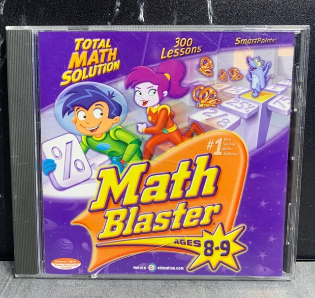 MATH BLASTER: TOTAL Math Solution - 300 Lessons - Ages 8 To 9 ...
