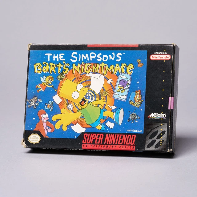 THE SIMPSONS BART'S Nightmare NTSC US SNES Super Nintendo EUR 116,97 ...
