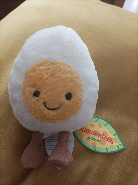 JELLYCAT AMUSEABLES CUTE Boiled Egg on legs Plush Soft Toy £10.77 ...