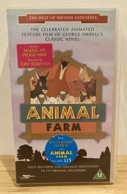 ANIMAL FARM VHS video tape George Orwell animated fIlm EUR 12,00 ...